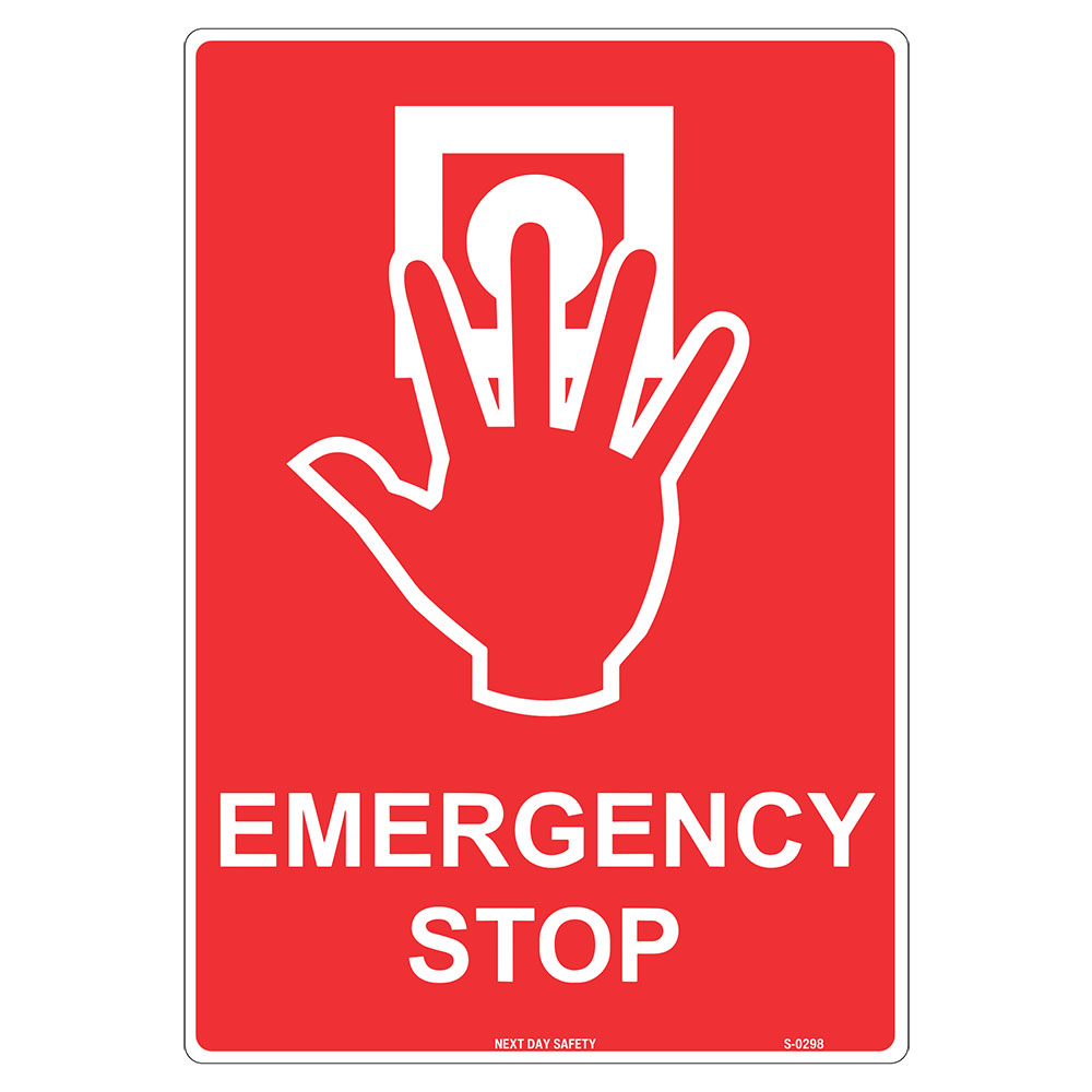 Emergency Stop Sign - Next Day Safety