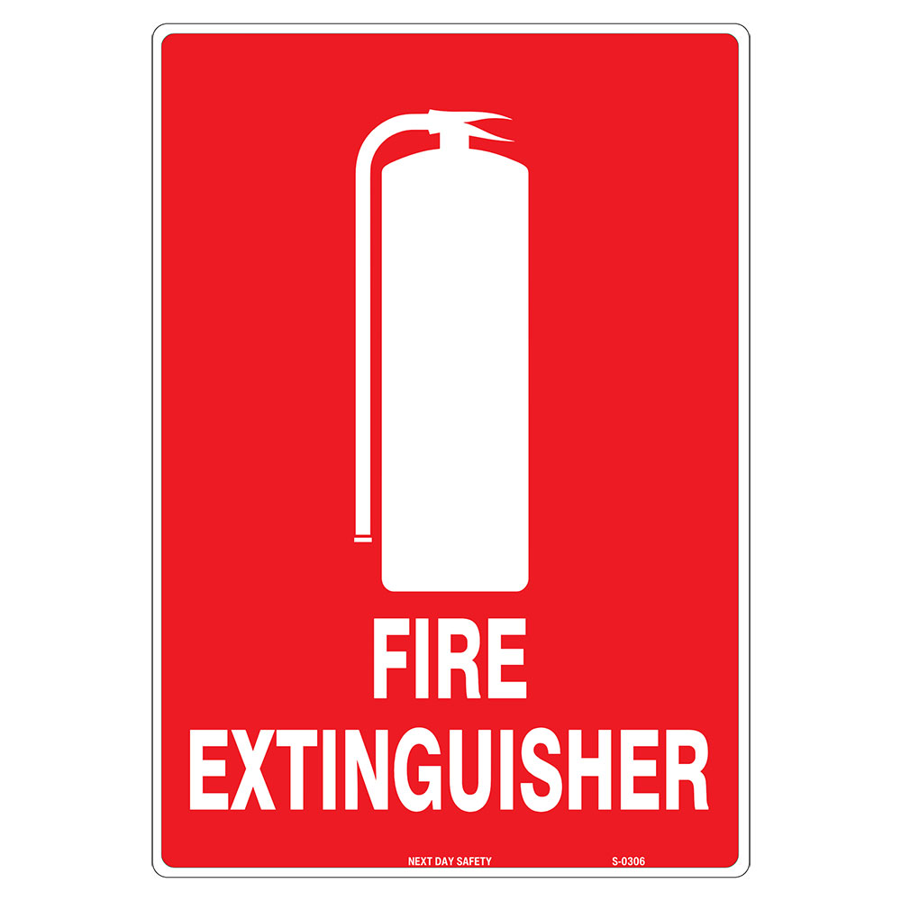 Fire Extinguisher ID Fire Sign - Next Day Safety