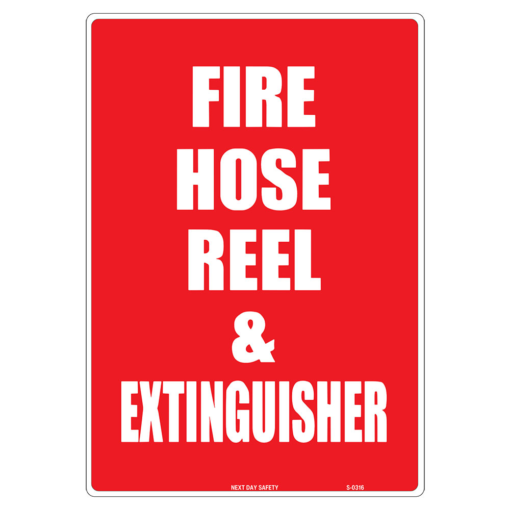 Fire Hose Reel And Extinguisher Equipment Location Sign - Next Day Safety