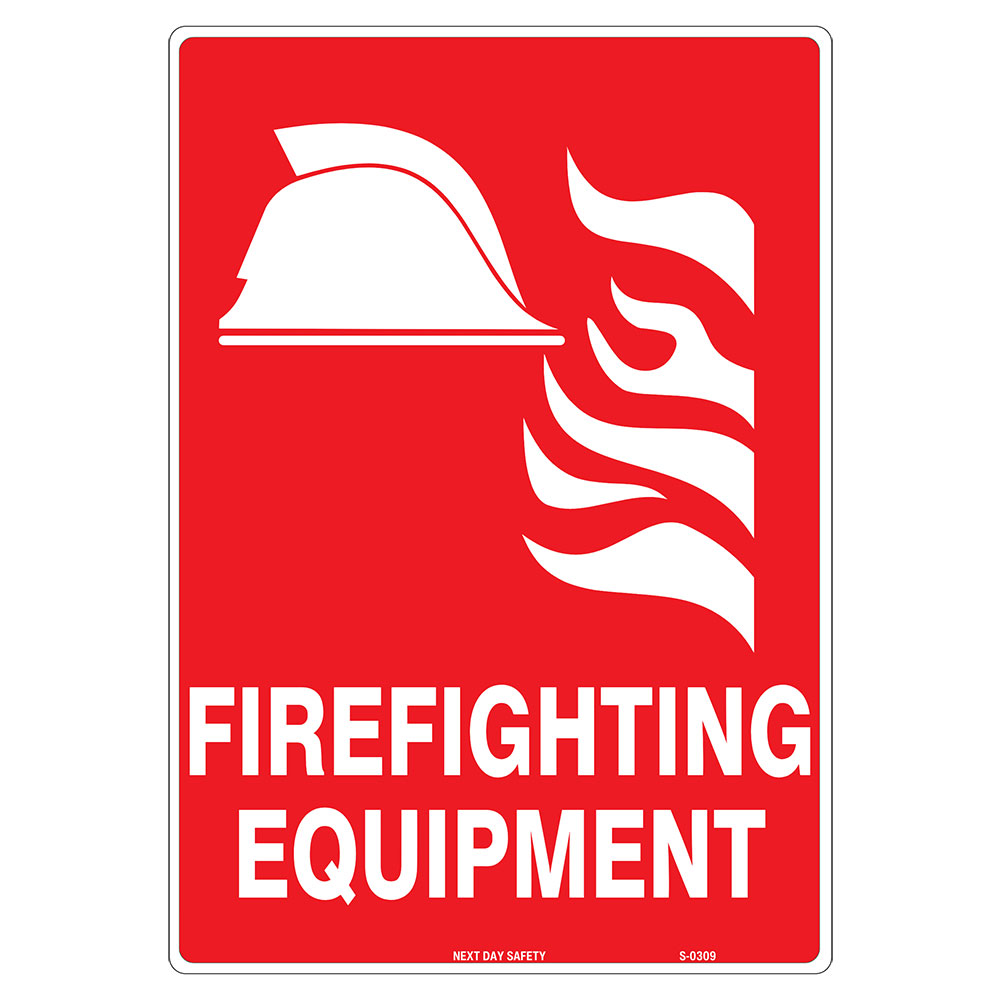 Firefighting Gear Sign - Next Day Safety