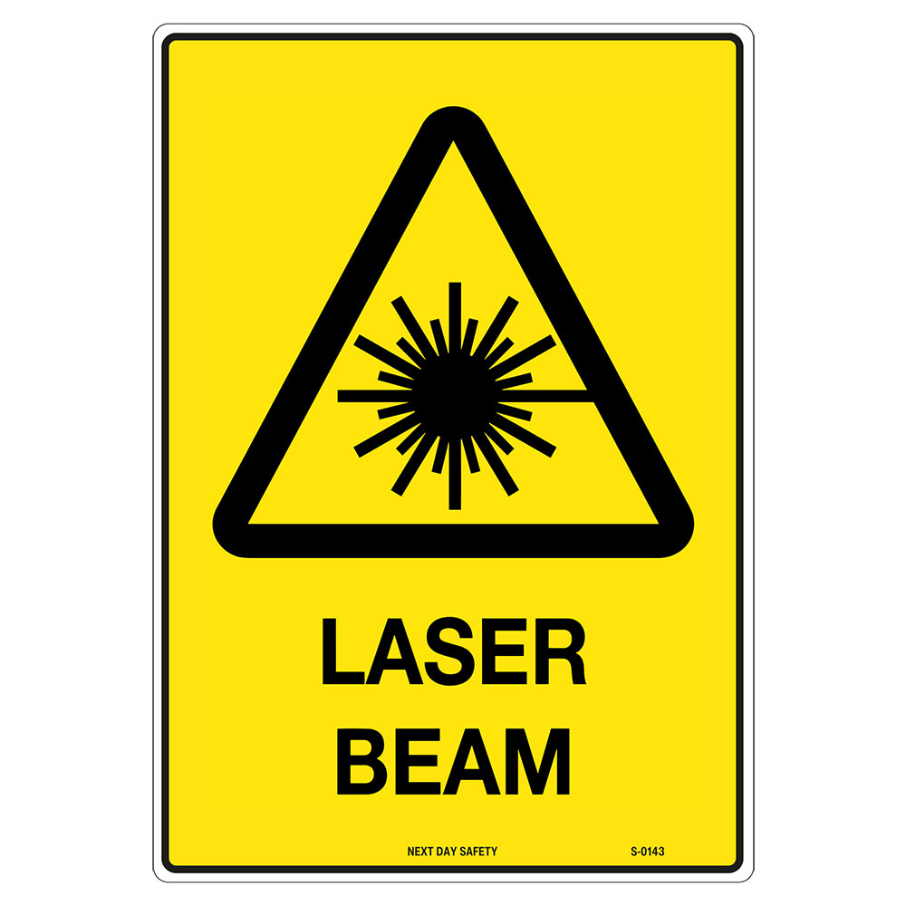 Warning Laser Beam Sign - Next Day Safety