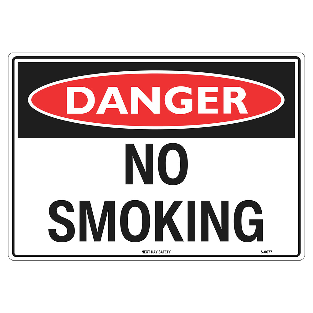 Danger No Smoking Sign - Next Day Safety