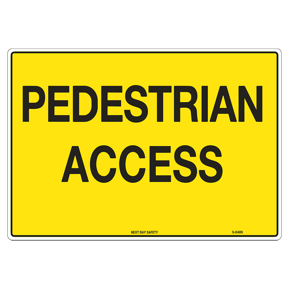 Pedestrian Route Sign - Next Day Safety