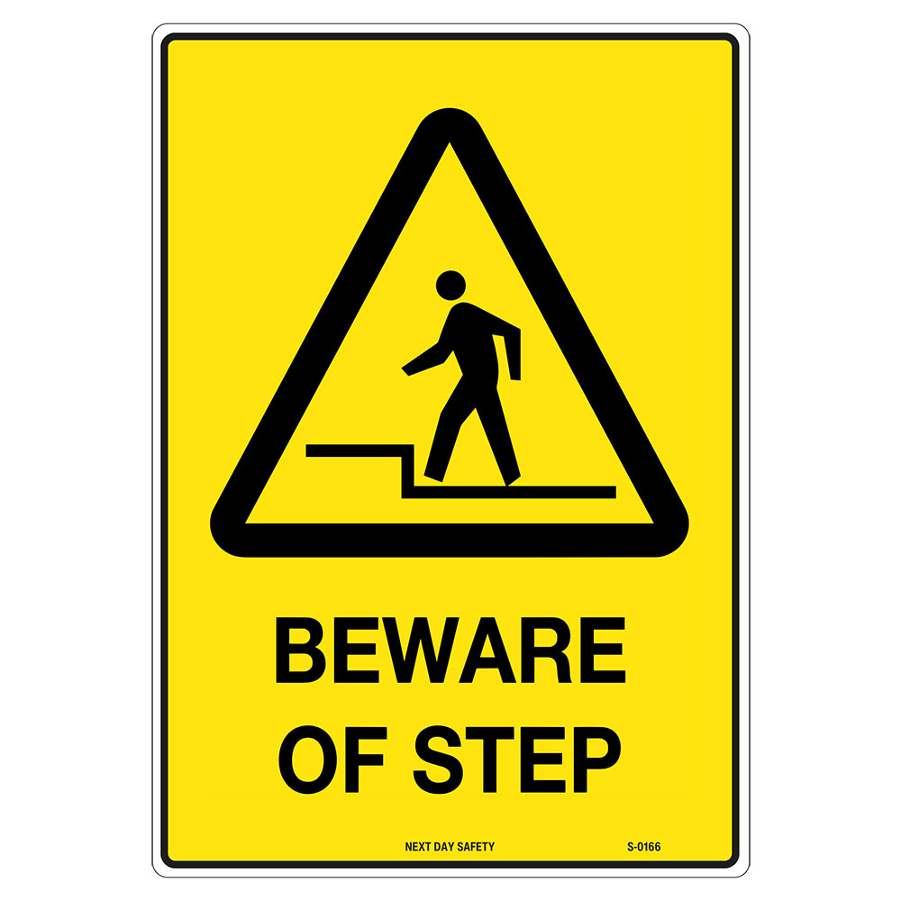 Warning Beware Of Step Sign - Next Day Safety