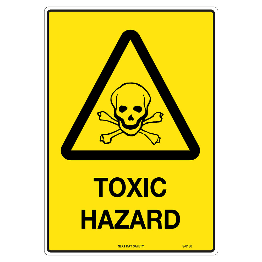 Toxic Hazard Alert Sign - Next Day Safety