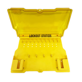Filled Lockout Tagout Station - 10 Padlocks - Next Day Safety