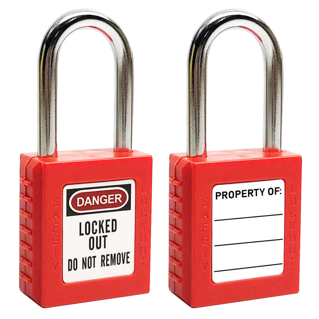Sets of 10 Lockout Tagout Padlocks - Next Day Safety