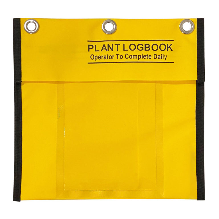 Logbook Yellow Pouch for Scissor Lifts, Boom Lifts and Plant