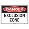 Danger Exclusion Zone Sign - Next Day Safety