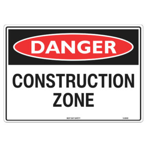 Danger Construction Zone Sign - Next Day Safety