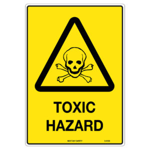 Warning Toxic Hazard Sign - Next Day Safety