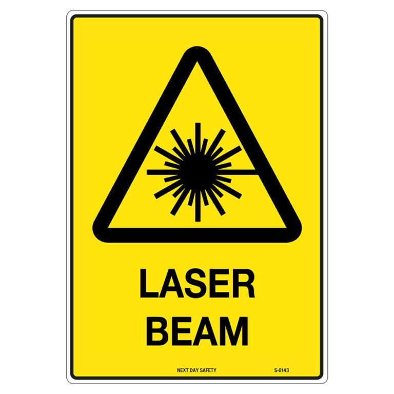 Warning Laser Beam Sign - Next Day Safety