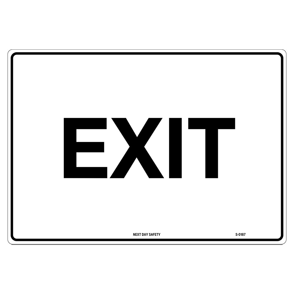 Exit Direction Sign Next Day Safety Exit Direction Sign Next Day Safety