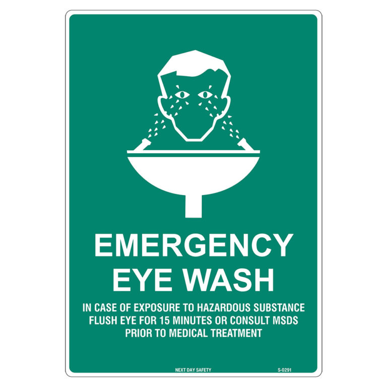 Emergency Eye Wash Sign - Next Day Safety
