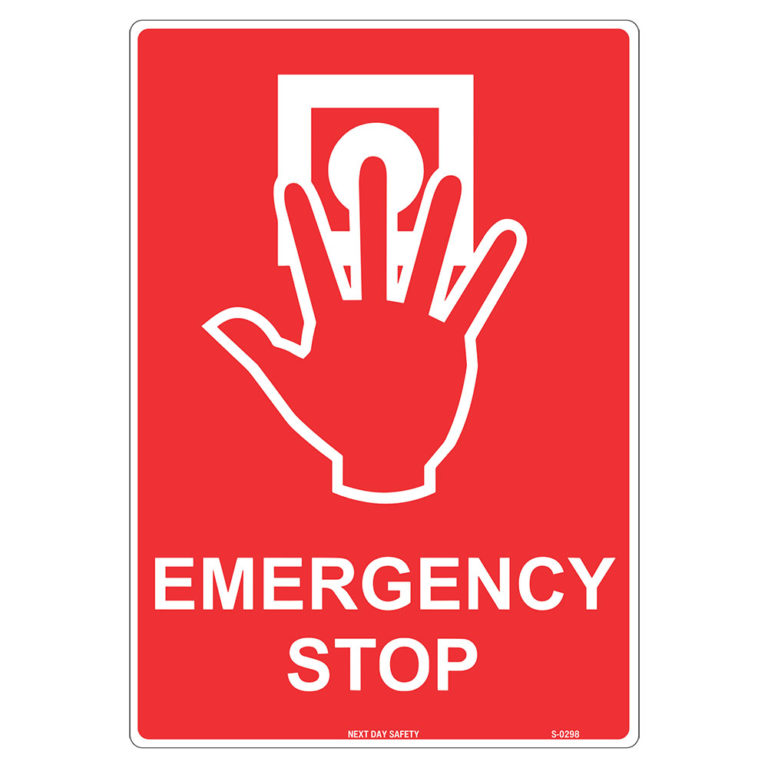 Emergency Stop Sign - Next Day Safety