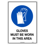 Gloves Must Be Worn In This Area Mandatory Sign - Next Day Safety