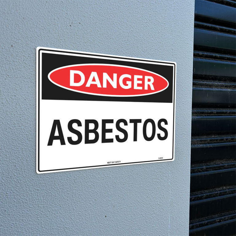 Danger Asbestos Warning Sign - Next Day Safety