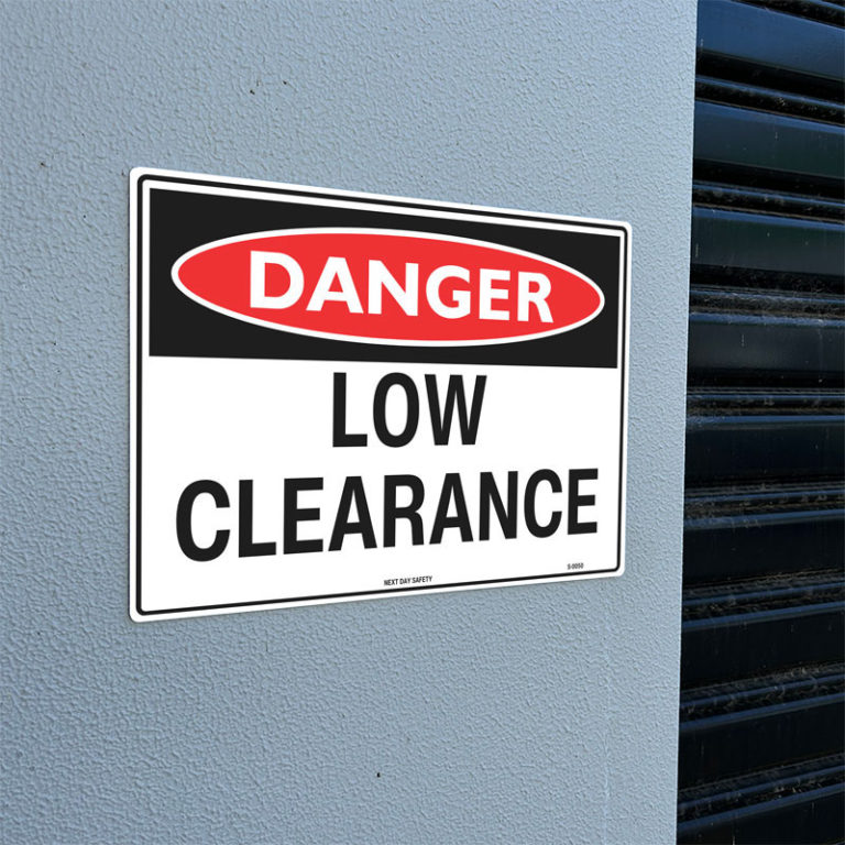 Danger Low Clearance Sign - Next Day Safety