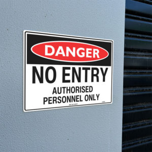 Danger No Entry Authorised Personnel Only Sign - Next Day Safety