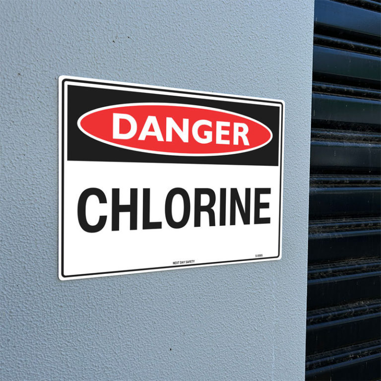Danger Chlorine Sign - Next Day Safety