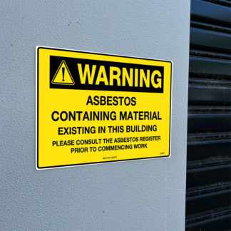Warning Asbestos Containing Material Sign - Next Day Safety