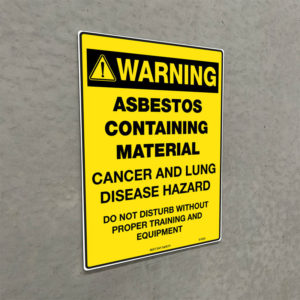 Warning Asbestos Containing Material Sign - Next Day Safety