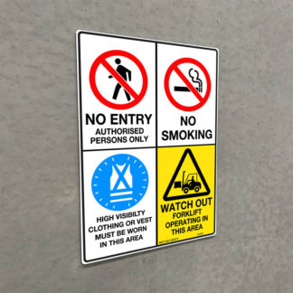 Multifunctional Safety Sign - Next Day Safety