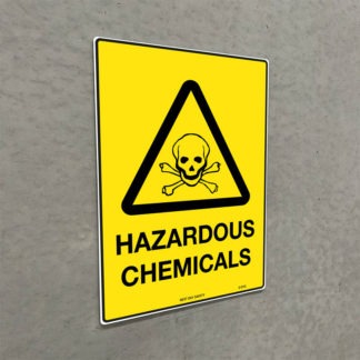 Warning Hazardous Chemicals Sign - Next Day Safety