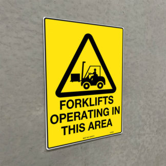 Warning Forklifts Operating In This Area Sign - Next Day Safety