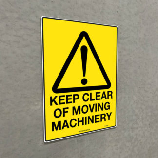 Warning Keep Clear Of Moving Machinery Sign - Next Day Safety