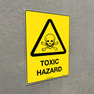 Warning Toxic Hazard Sign - Next Day Safety