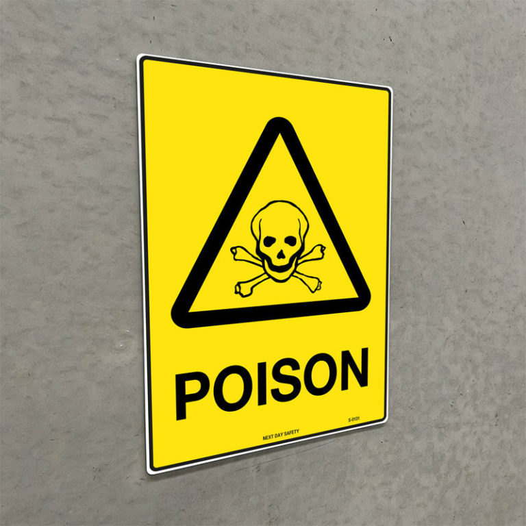 Warning Poison Sign - Next Day Safety