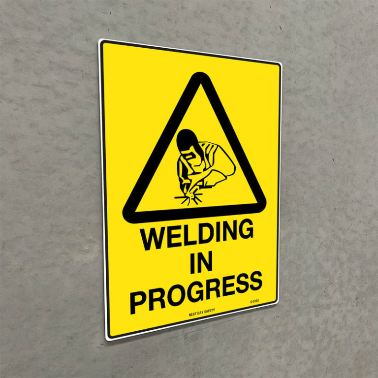 Warning Welding In Progress Sign - Next Day Safety