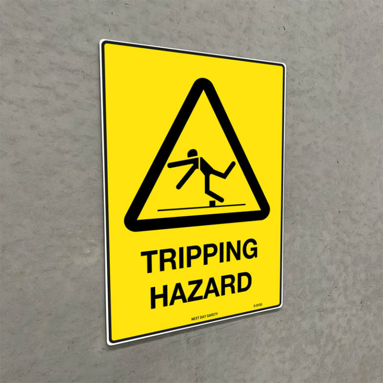 Warning Tripping Hazard Sign - Next Day Safety