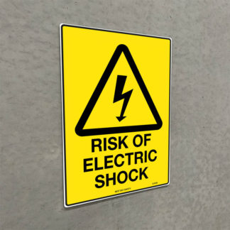 Warning Risk Of Electric Shock Sign - Next Day Safety