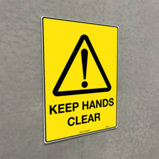 Warning Keep Hands Clear Sign - Next Day Safety