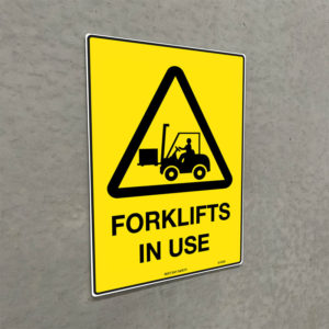 Warning Forklifts In Use Sign - Next Day Safety