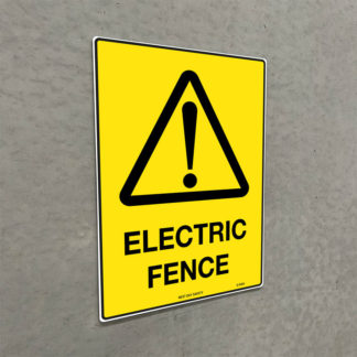 Warning Electric Fence Sign - Next Day Safety