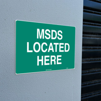 MSDS Location Indicator Sign - Next Day Safety