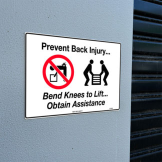 Lifting Technique Guide Sign - Next Day Safety
