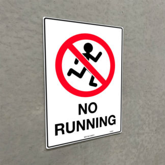 No Running Prohibition Sign - Next Day Safety
