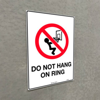 Do Not Hang On Ring Prohibition Sign - Next Day Safety