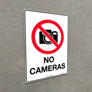 No Cameras Prohibition Sign - Next Day Safety