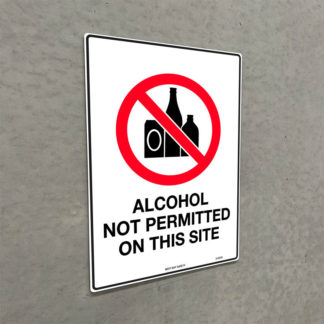Prohibition No Alcohol Permitted On This Site Sign - Next Day Safety