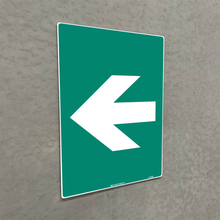 Left Directional Arrow Sign - Next Day Safety