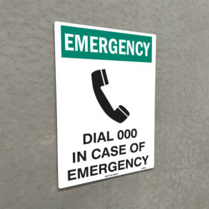 Emergency Call Sign Sign - Next Day Safety