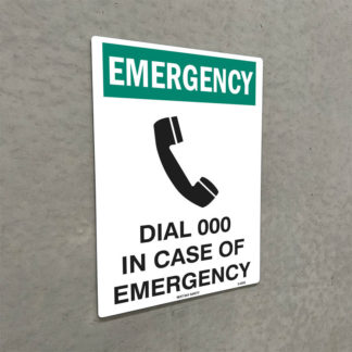 Emergency Call Sign Sign - Next Day Safety