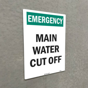 Water Cut Off Sign - Next Day Safety