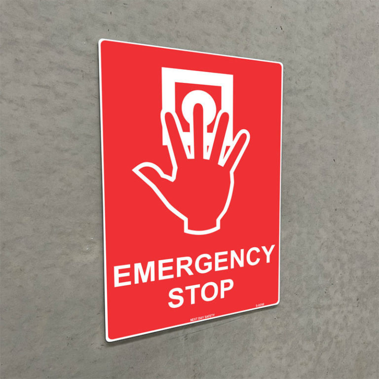 Emergency Stop Sign - Next Day Safety