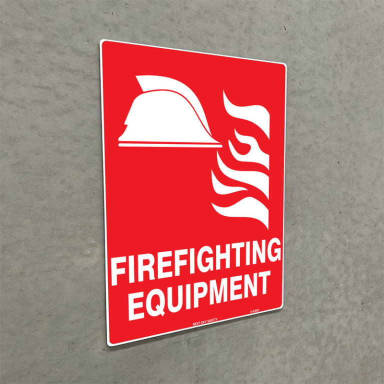 Firefighting Gear Sign - Next Day Safety